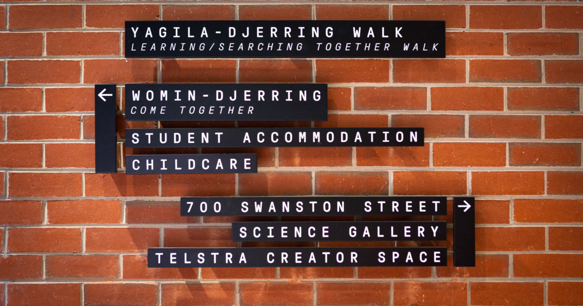 Melbourne Connect | Indigenous Signage at The University of Melbourne